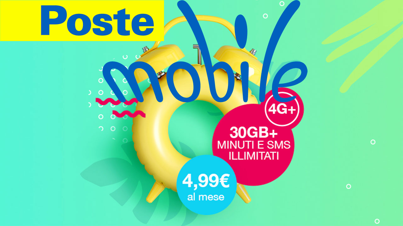 Incredibile PosteMobile: solo 4,99€ per avere 30GB di internet e tutto ...