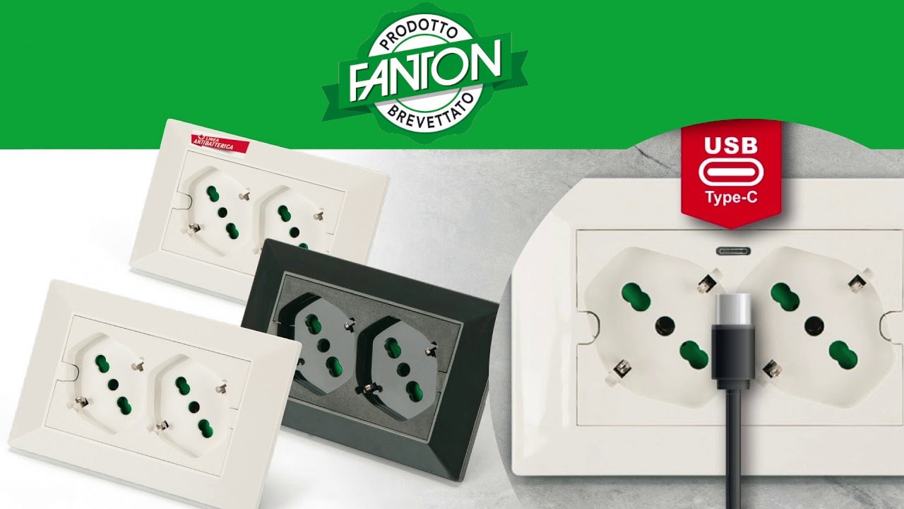 Fanton Opera Plus, doppia presa schuko in soli 3 moduli: anche con ...