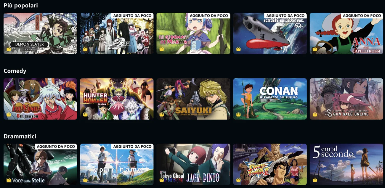Parte oggi D-Anime, nuovo canale su Prime Video dedicato agli anime di ...