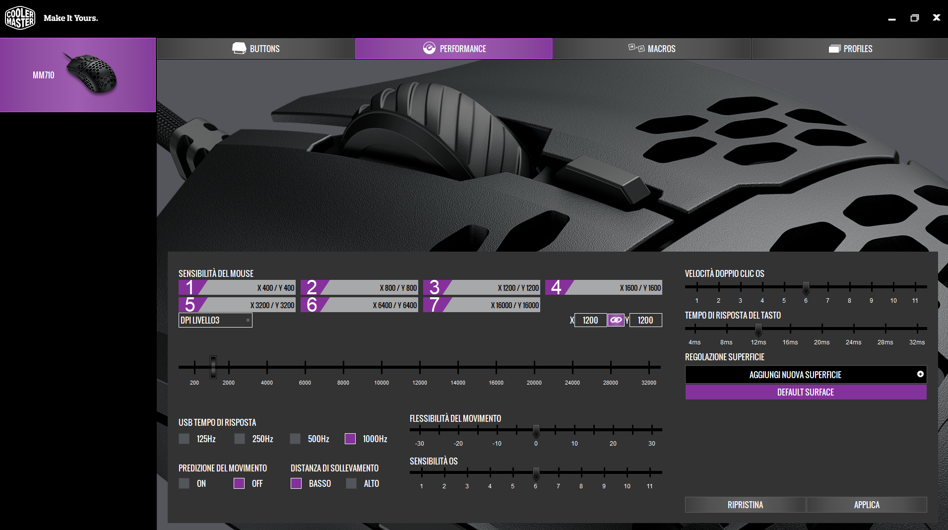 Cooler Master MM710 è un mouse gaming leggerissimo con struttura a nido ...