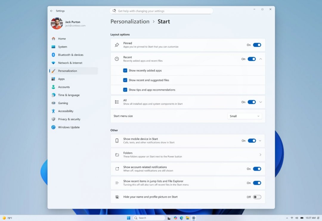Il Menu Start di Windows 11 diventa modulare e ridimensionabile: cosa ...